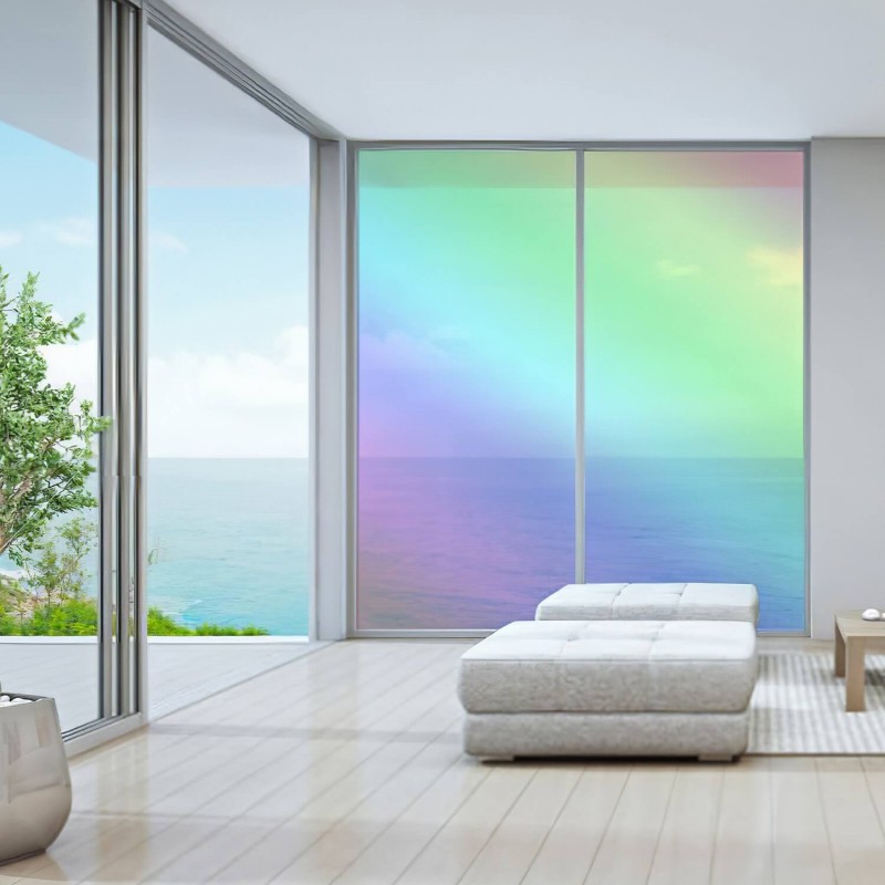 Film Adhésif Transparent Dichroïque - Élégance et Couleurs Changeantes