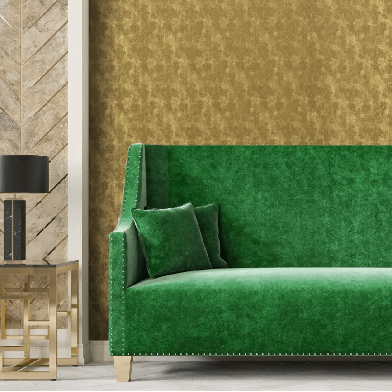 Vinyle Adhésif Effet Tissu Sablé Doré - Élégance et Brillant